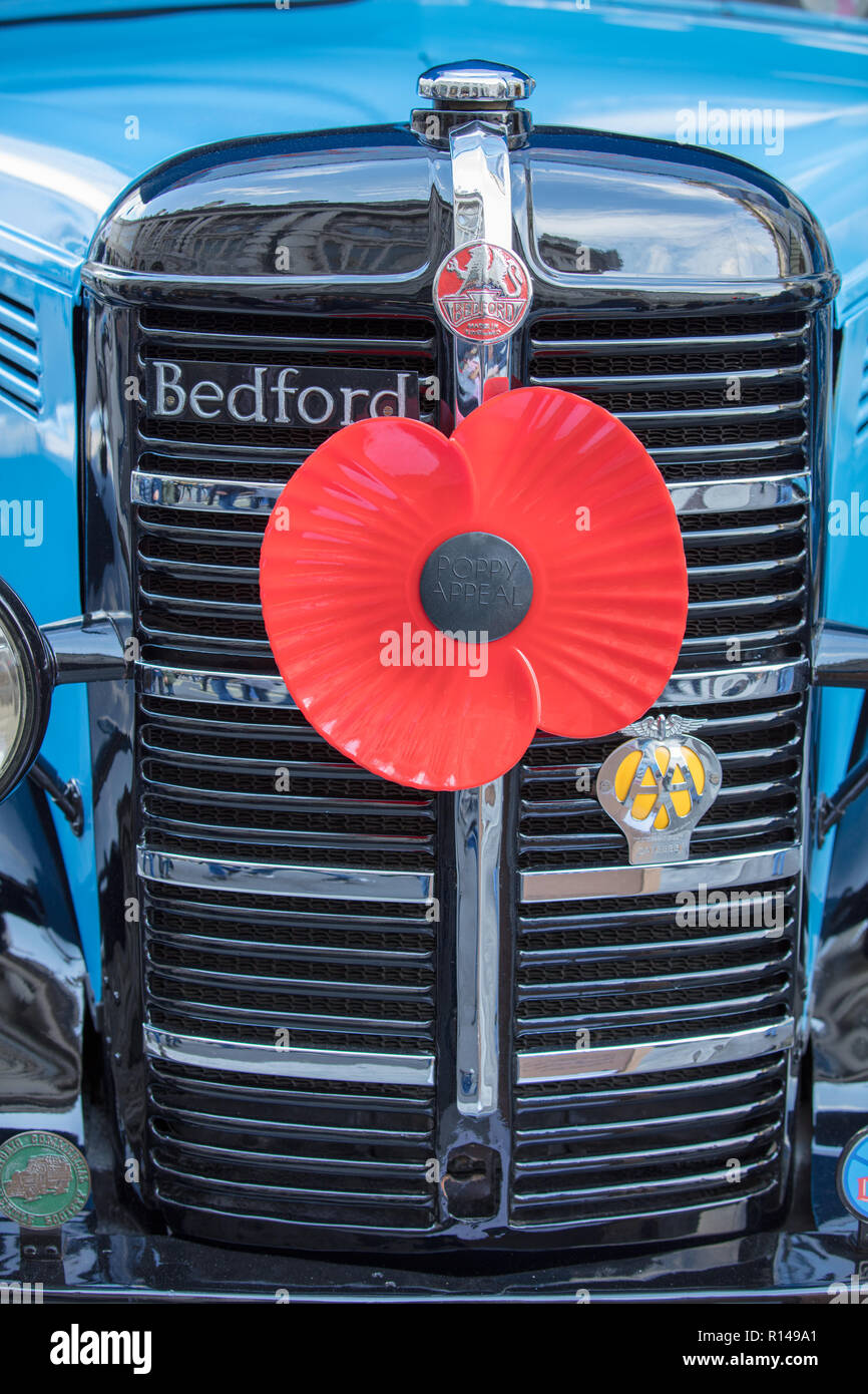 Vintage Bedford radiator, made in England, on the Illinois Route 66 ...