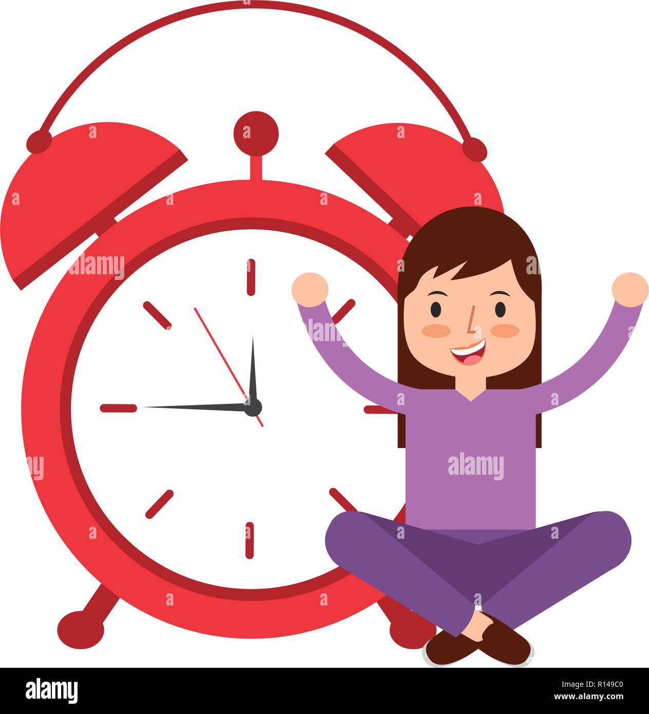 Cartoon Sleepy Girl Vector High Resolution Stock Photography and Images ...