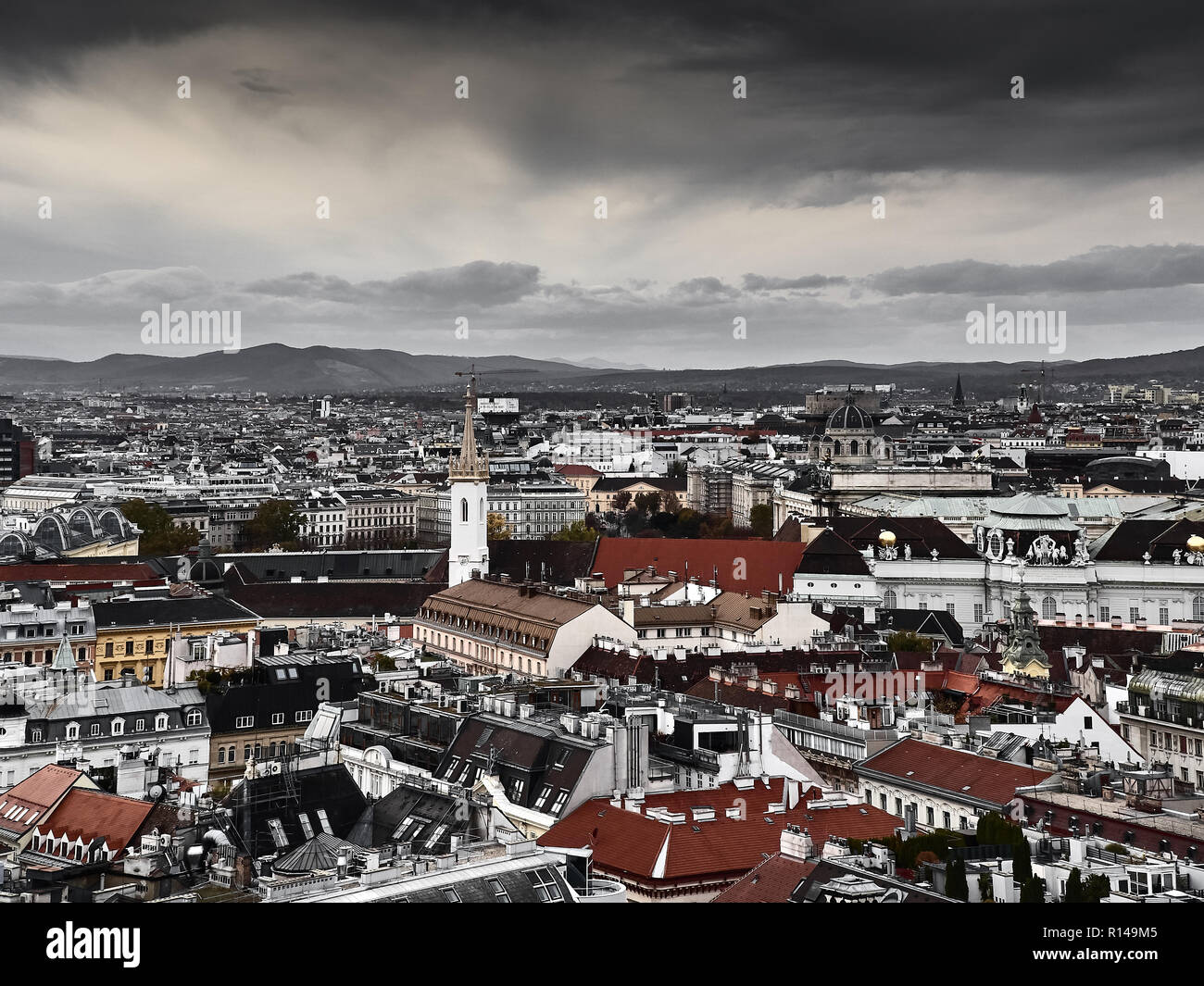 Aerial view in vienna hi-res stock photography and images - Alamy