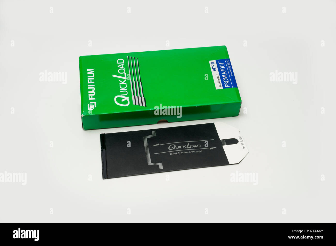 One sheet of Fuji QuickLoad Film and box Stock Photo - Alamy