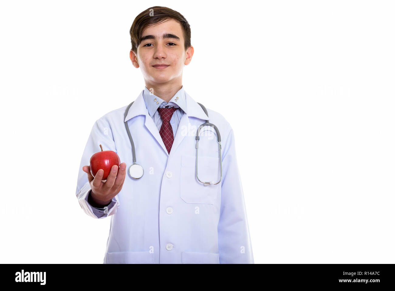 Doctor giving shot, teen hi-res stock photography and images - Alamy