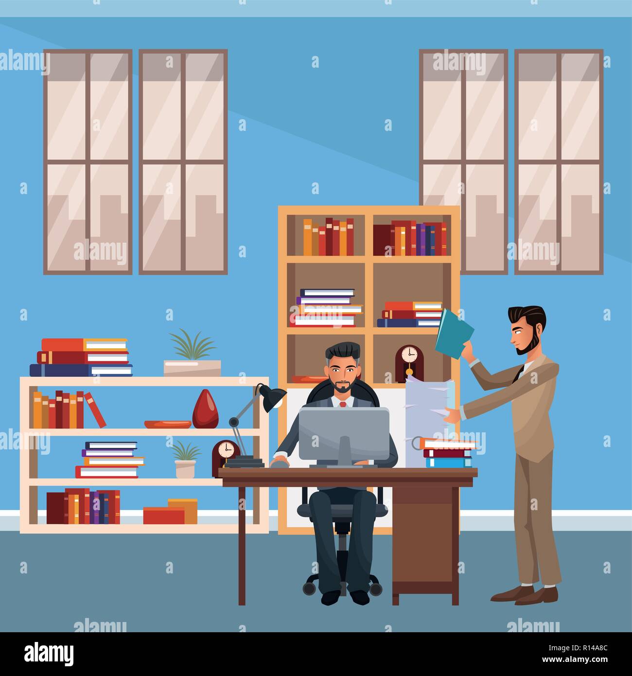 Job executives Stock Vector Images - Alamy