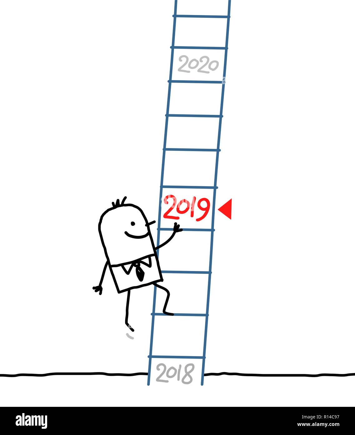 Ladder cartoon Stock Vector Images - Alamy