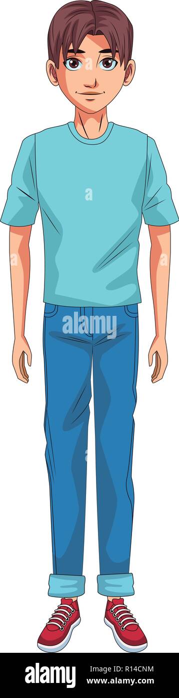 young man body cartoon Stock Vector Image & Art - Alamy