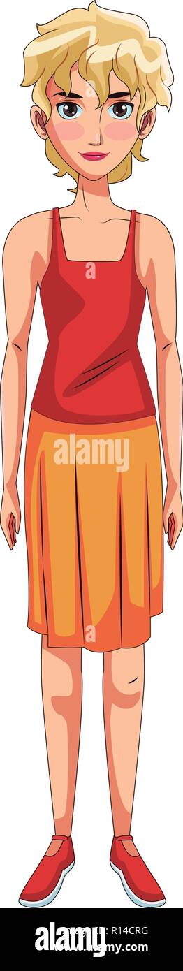 young woman body cartoon Stock Vector Image & Art - Alamy