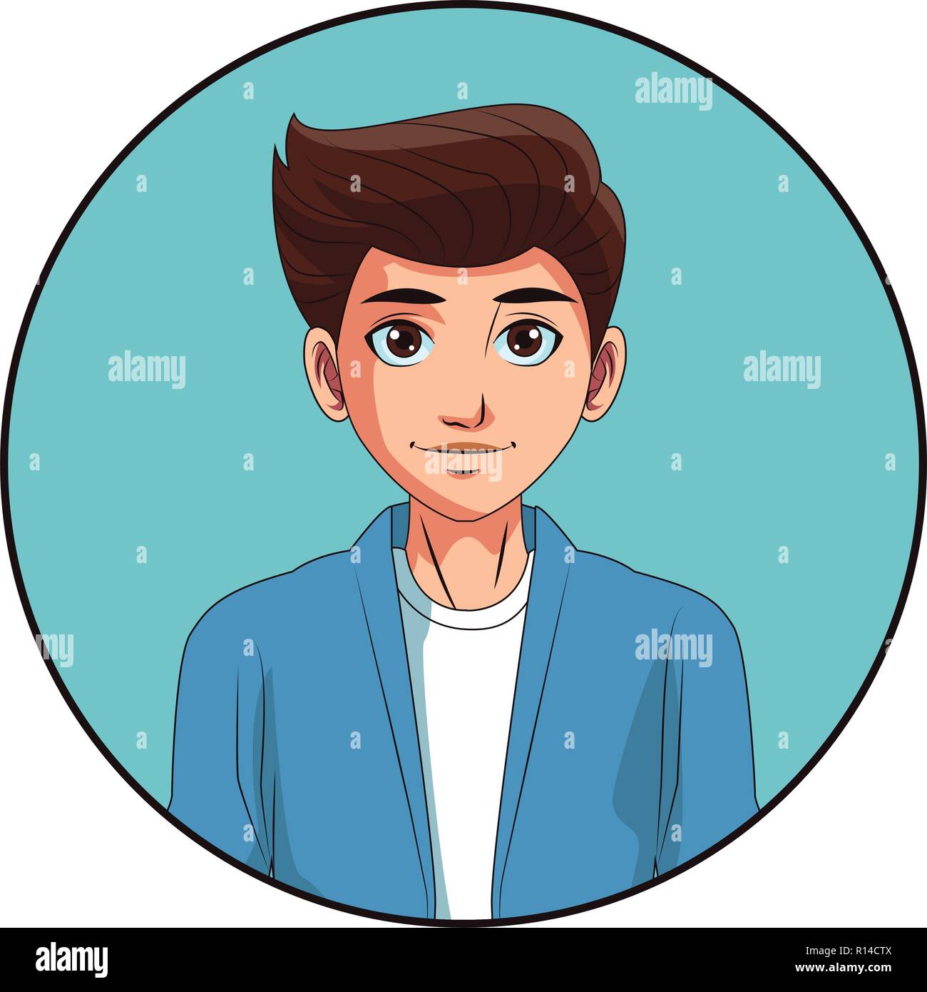 young man face cartoon Stock Vector Image & Art - Alamy