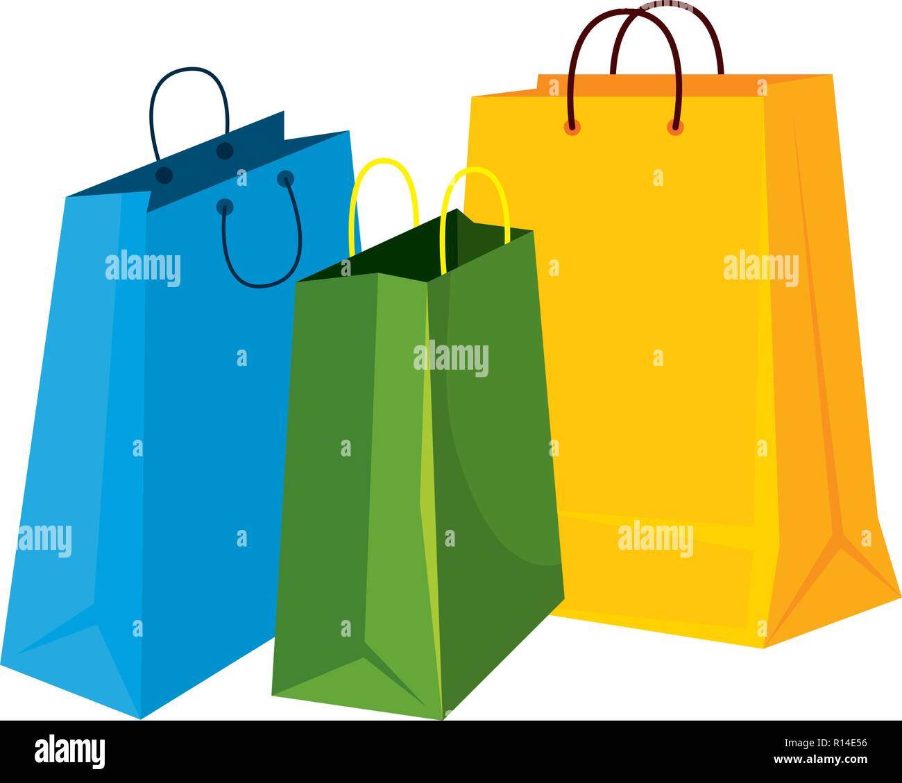 Three packages Stock Vector Images - Alamy