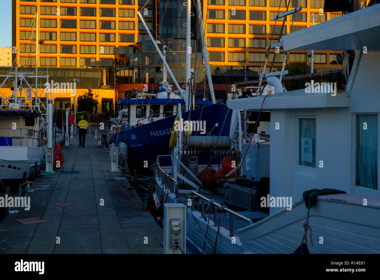 At the Hobart waterfront Stock Photo - Alamy