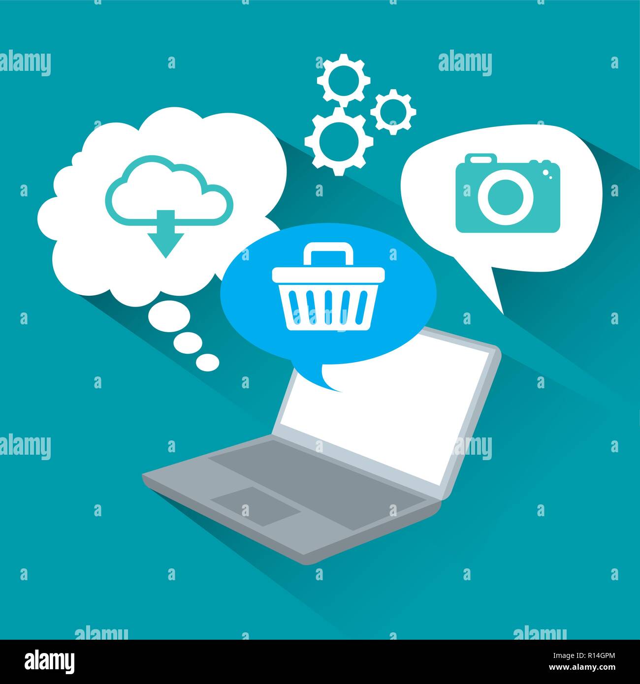 Apps camera laptop Stock Vector Images - Alamy
