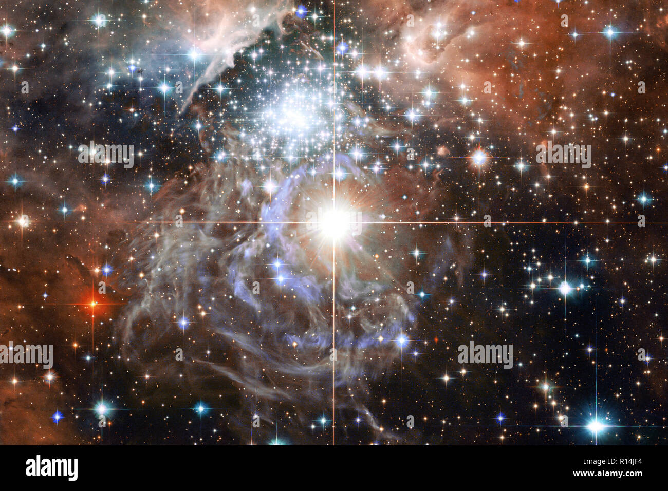 Universe filled stars, nebula and galaxy. Cosmic art, science fiction ...