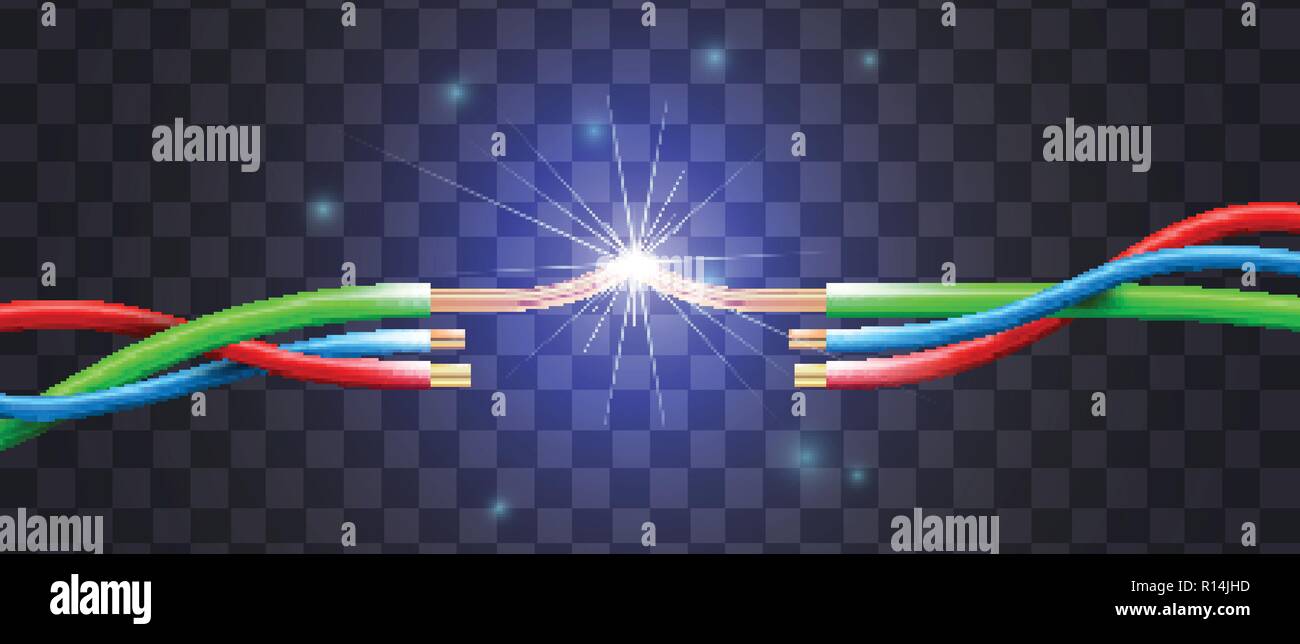 High voltage electrical discharge Stock Vector Images - Alamy