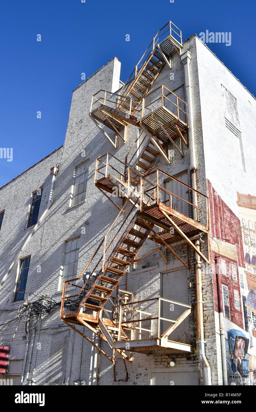 Salisbury Fire Escape Stock Photo - Alamy