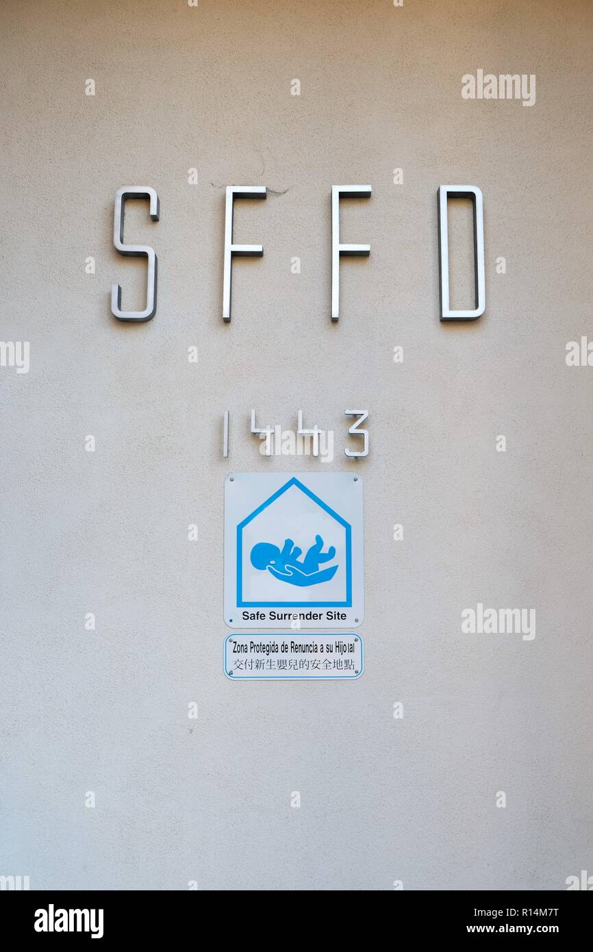 Designated Safe Surrender Site for children at the San Francisco Fire ...