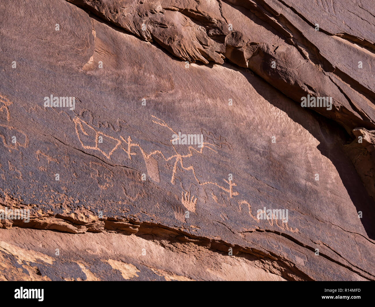 Sand Island Petroglyphs, Bluff, Utah Stock Photo - Alamy