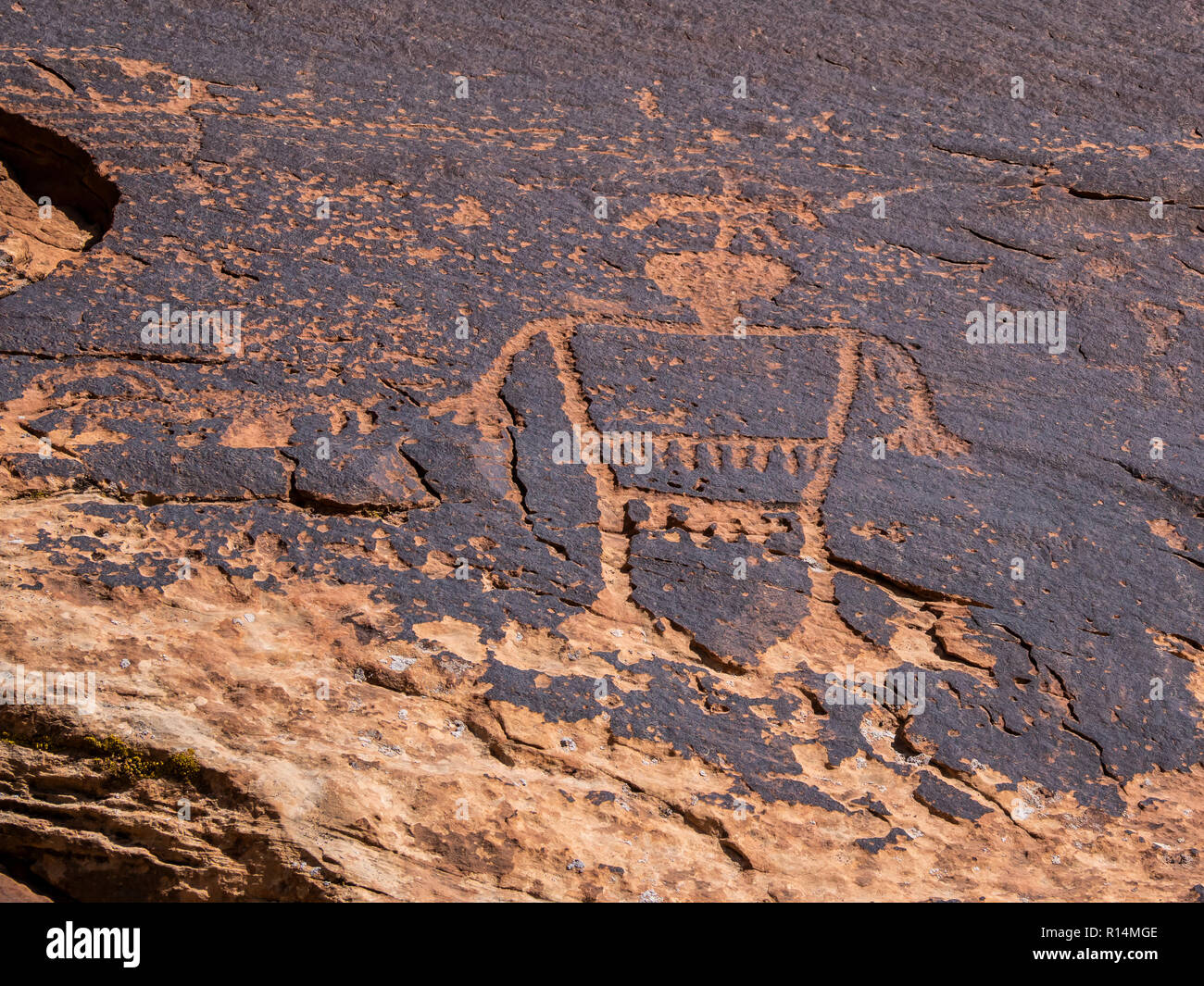 Sand Island Petroglyphs, Bluff, Utah Stock Photo - Alamy