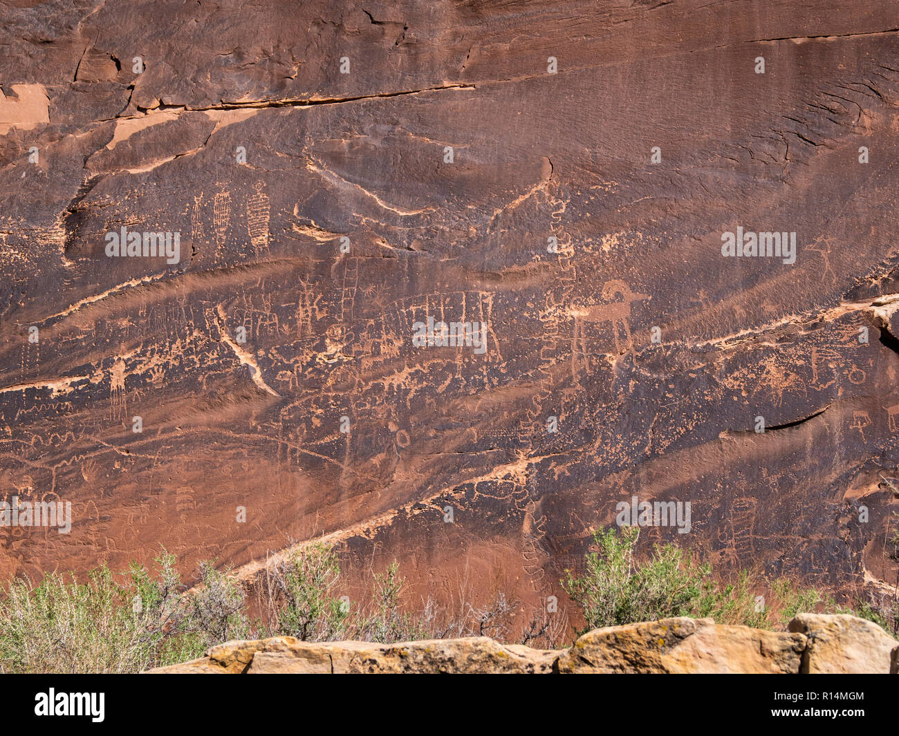 Sand Island Petroglyphs, Bluff, Utah Stock Photo - Alamy