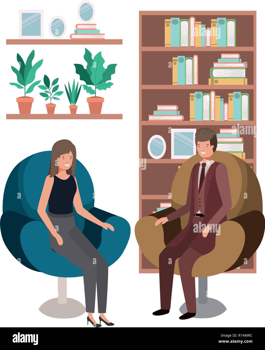 Young friends sitting together in Cut Out Stock Images & Pictures - Alamy