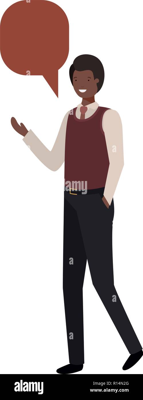 Happy handsome man speech Stock Vector Images - Alamy