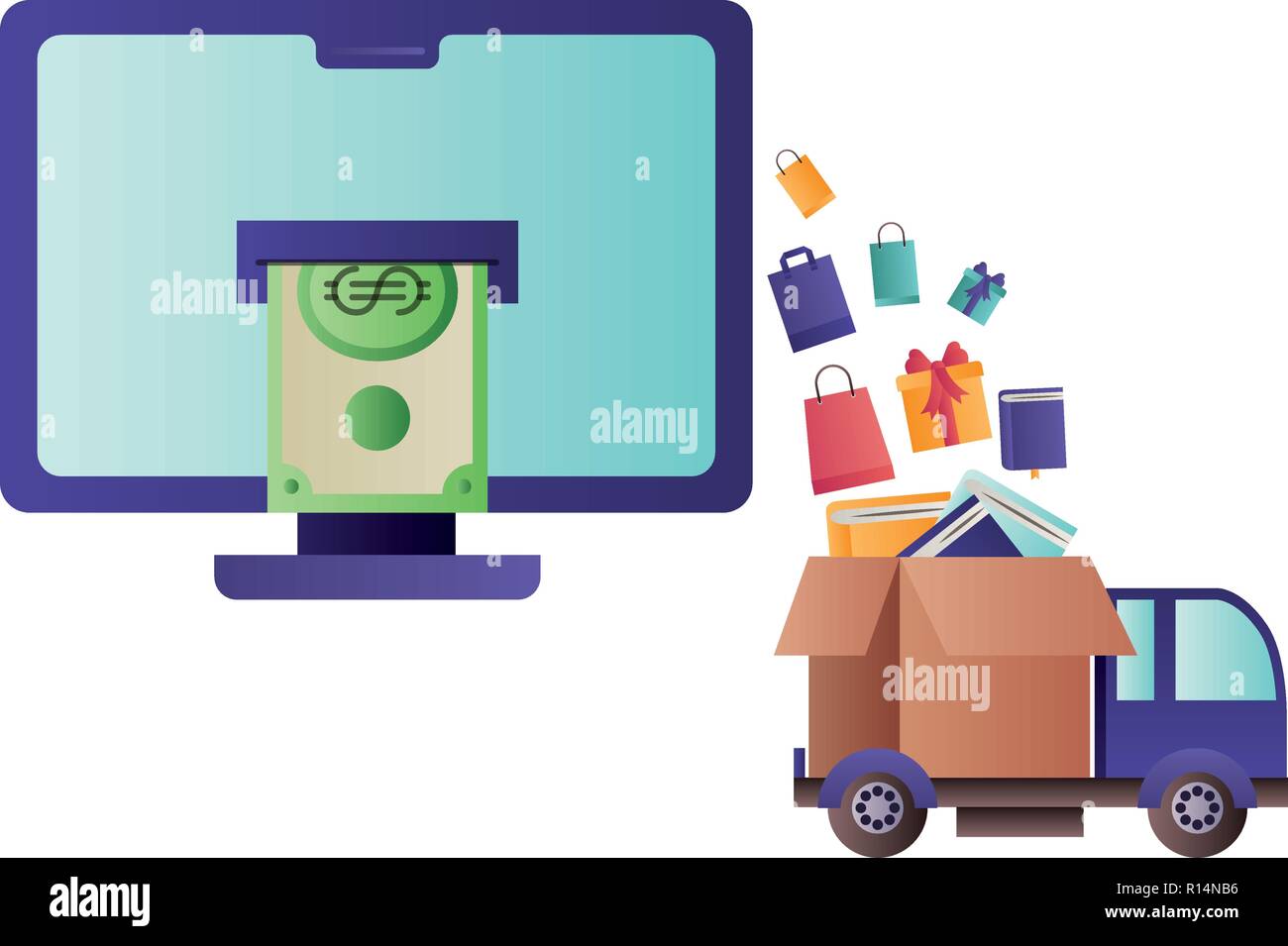 Marketing target bills coins gift hi-res stock photography and images ...