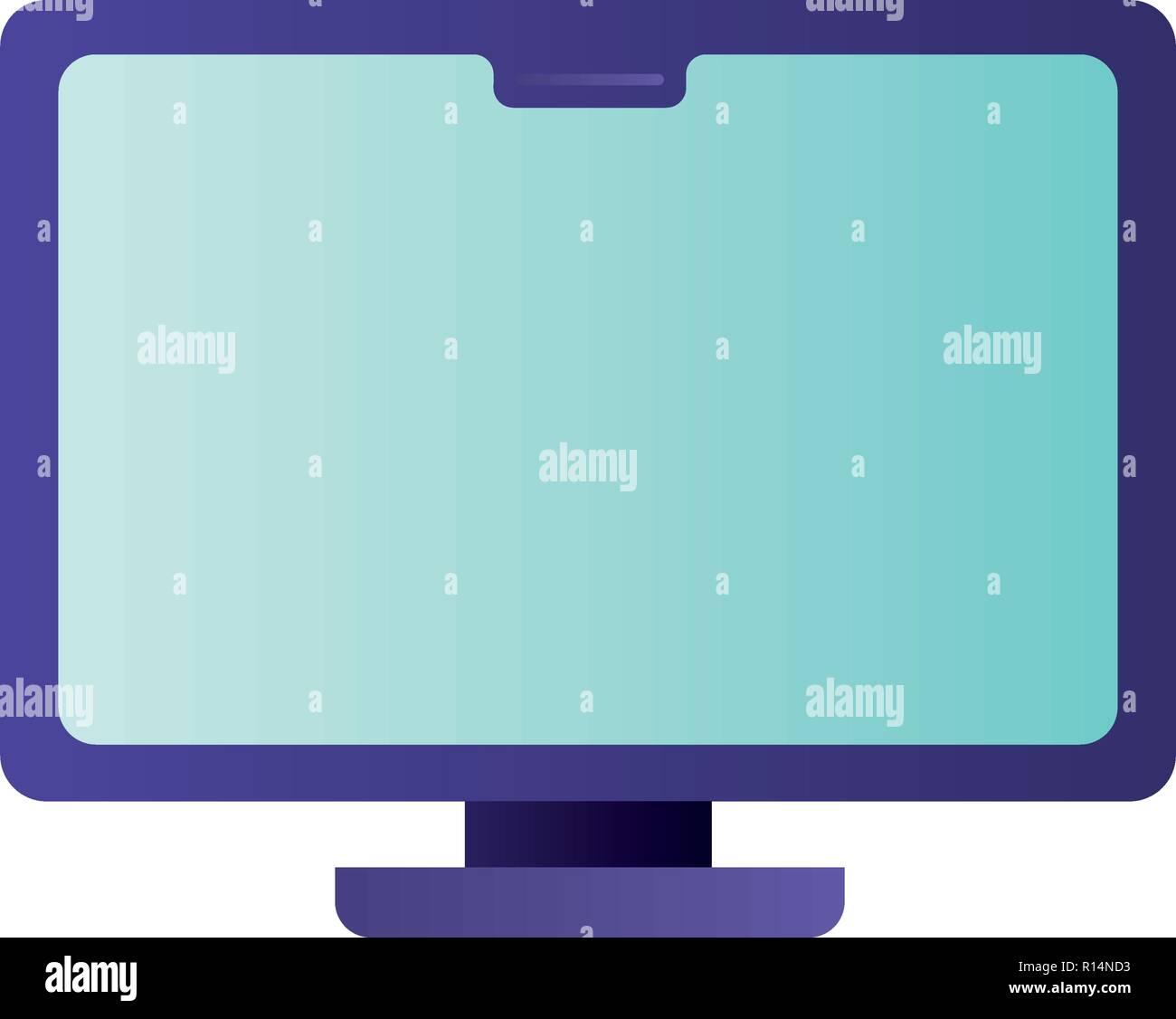 computer desktop isolated icon Stock Vector Image & Art - Alamy