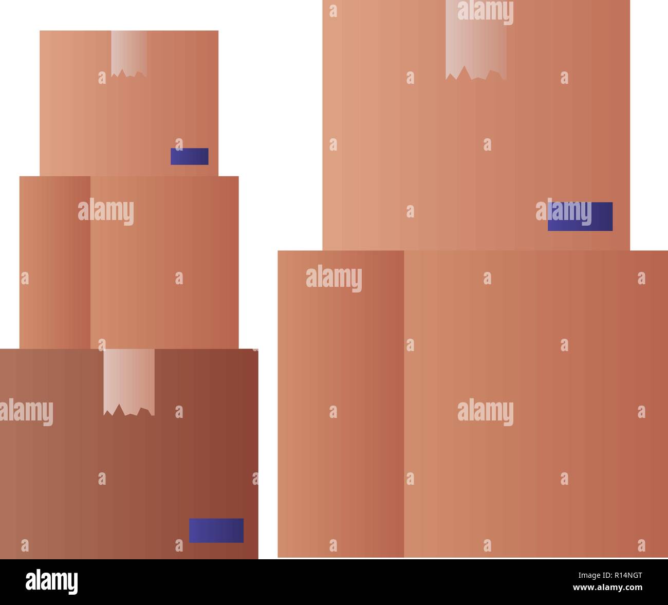 cardboard boxes isolated icon Stock Vector Image & Art - Alamy