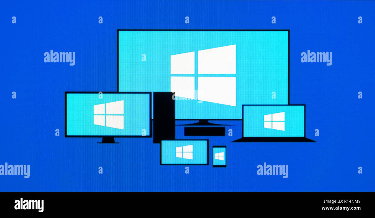 Wallpaper of windows 10 hi-res stock photography and images - Alamy