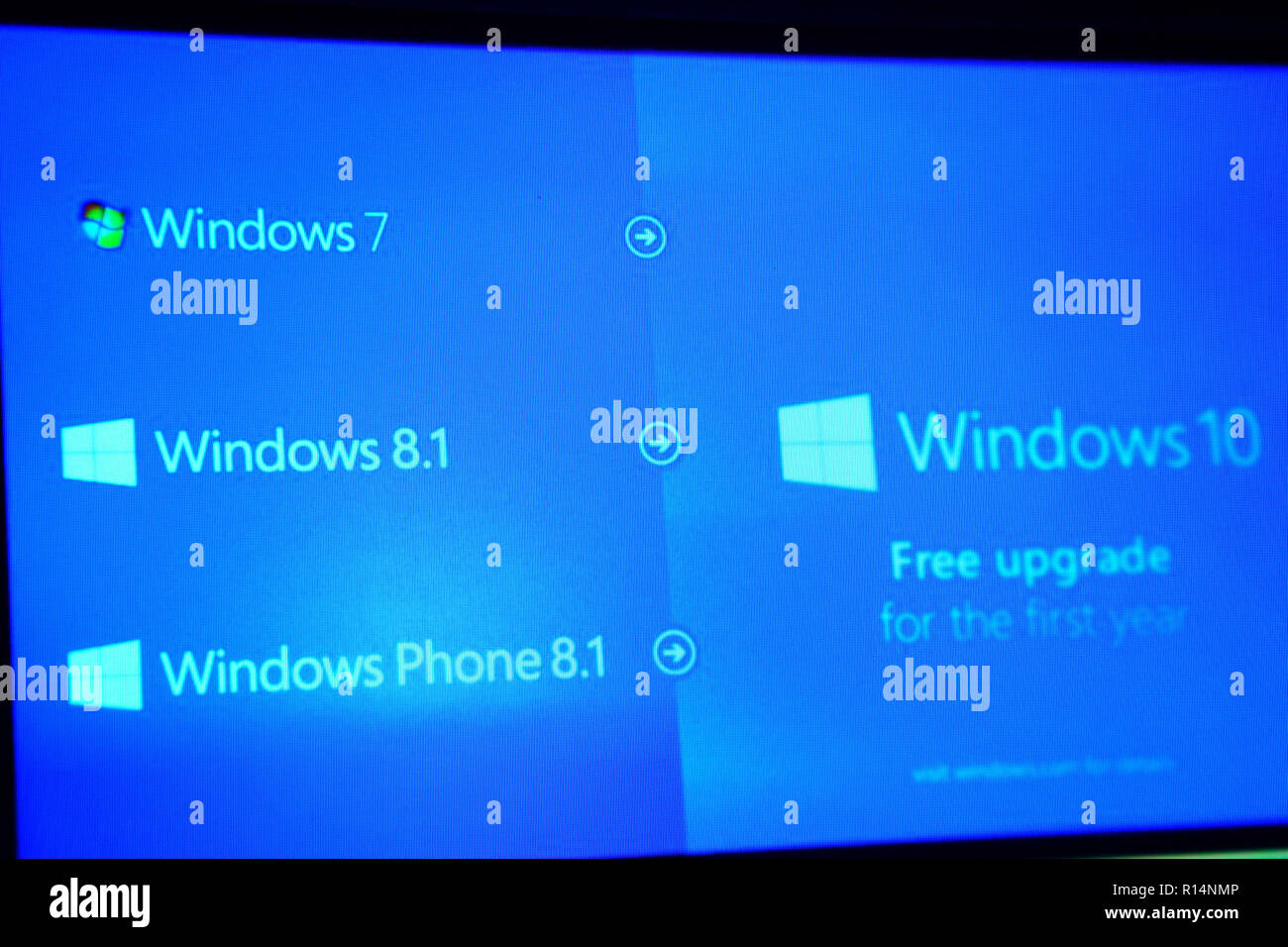 Russia, Poltavskaya village - August 13, 2016: The logo screen in ...