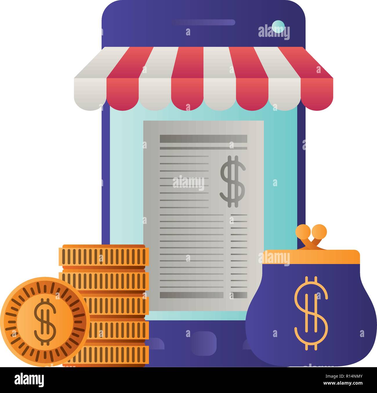 Tent bank Stock Vector Images - Alamy
