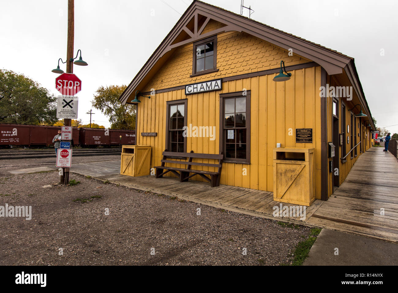 Chama train station cumbres toltec hi-res stock photography and images ...