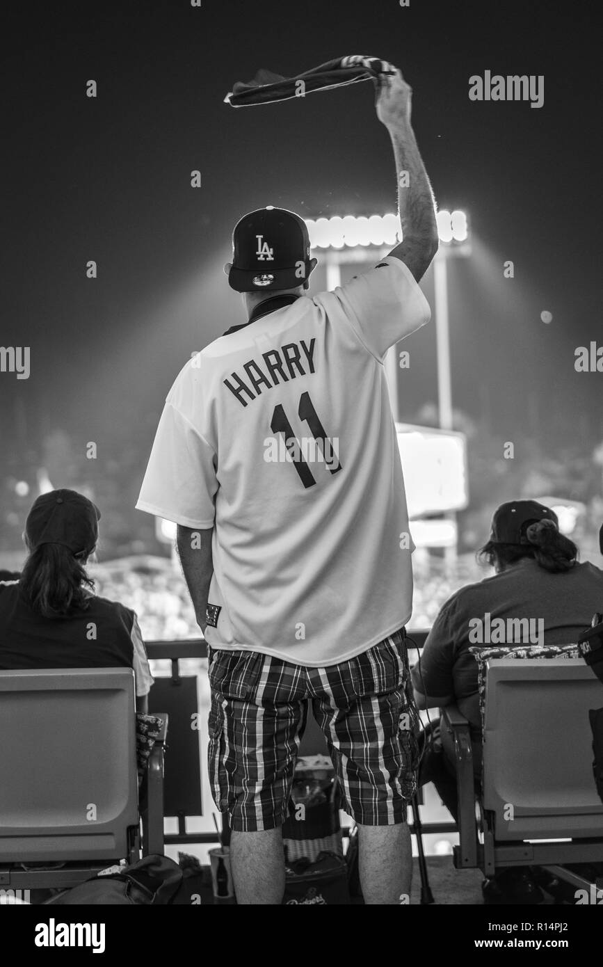 Los angeles dodgers fan Black and White Stock Photos & Images - Alamy