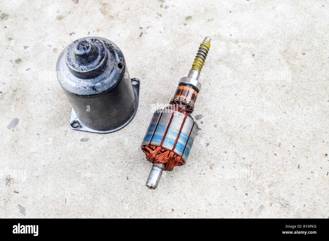 Electric wiper motor for car wipers Stock Photo - Alamy