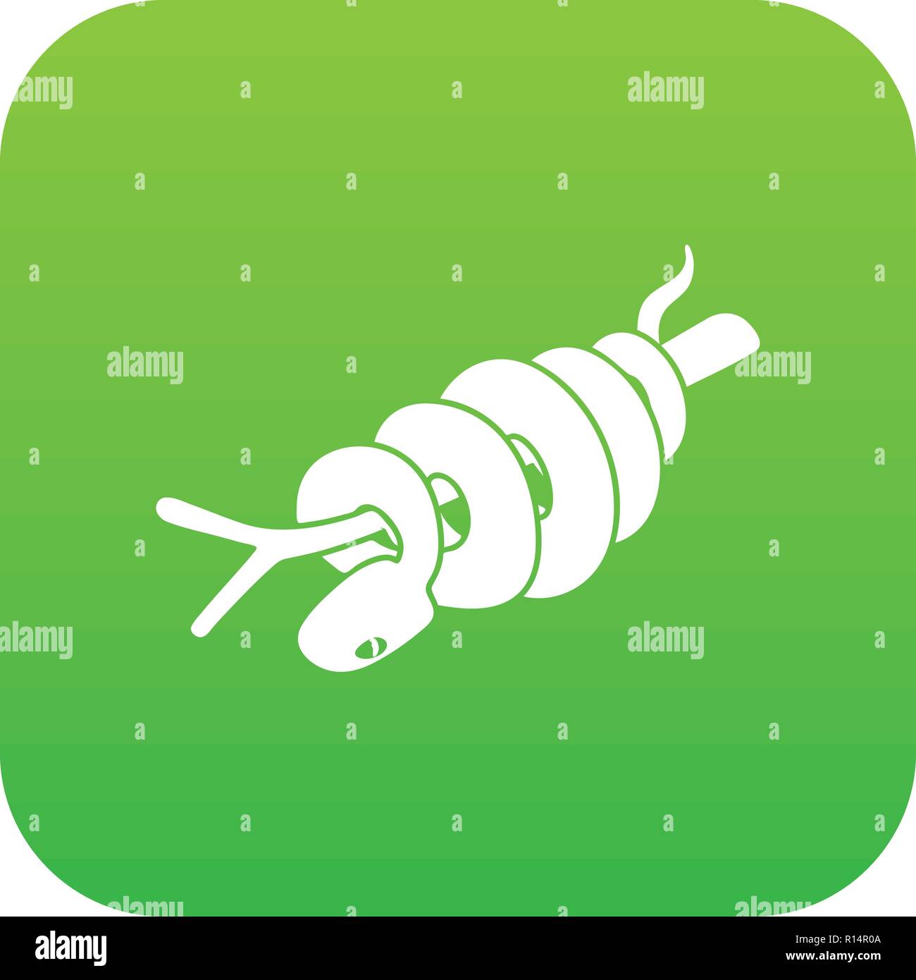 Ratsnake icon green vector Stock Vector Image & Art - Alamy