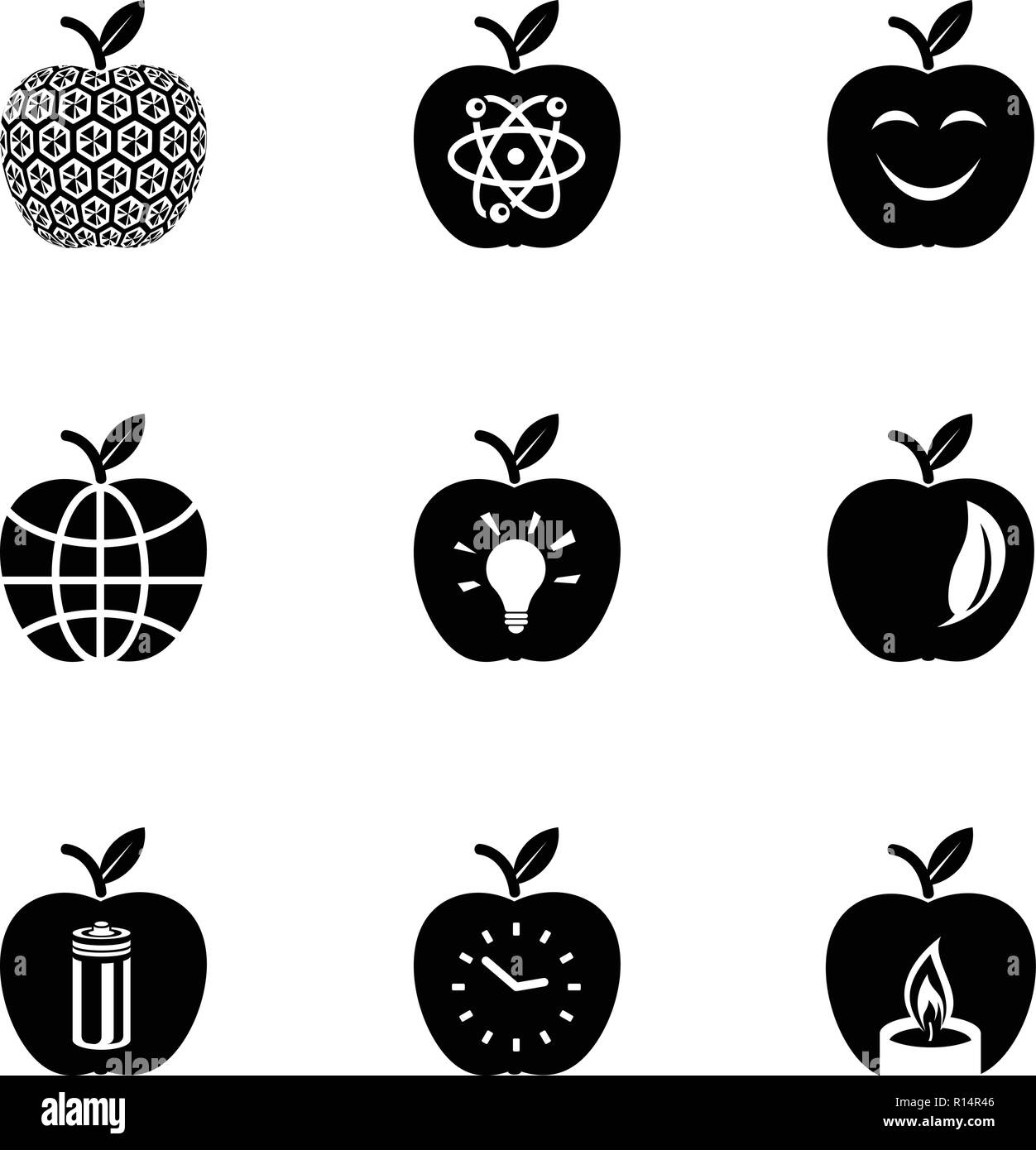 Tracing icons set, simple style Stock Vector Image & Art - Alamy