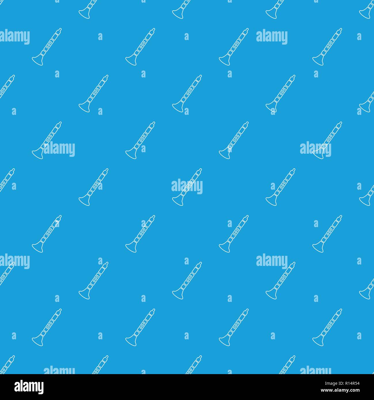 Trumpet pattern vector seamless blue Stock Vector Image & Art - Alamy