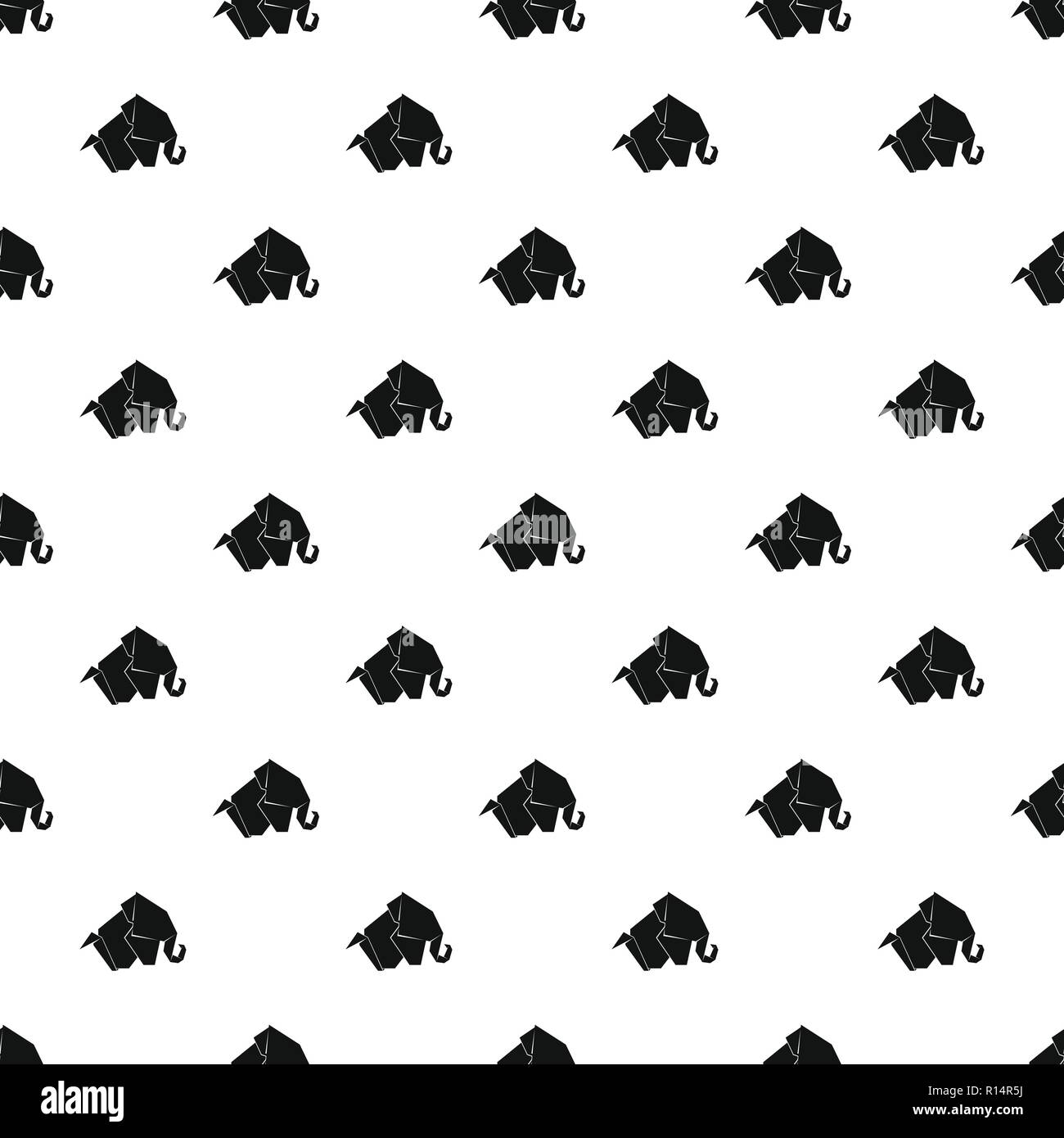 Origami elephant pattern vector seamless Stock Vector Image & Art - Alamy