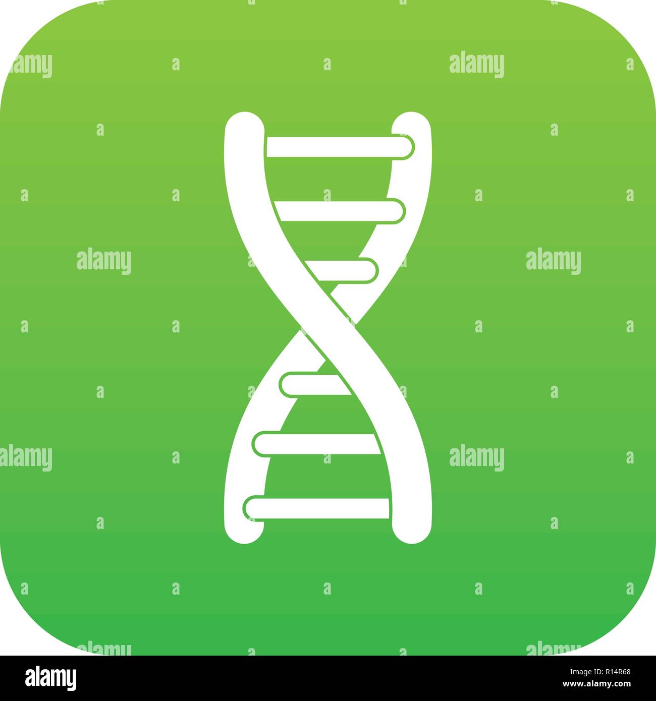 DNA strand icon digital green Stock Vector Image & Art - Alamy