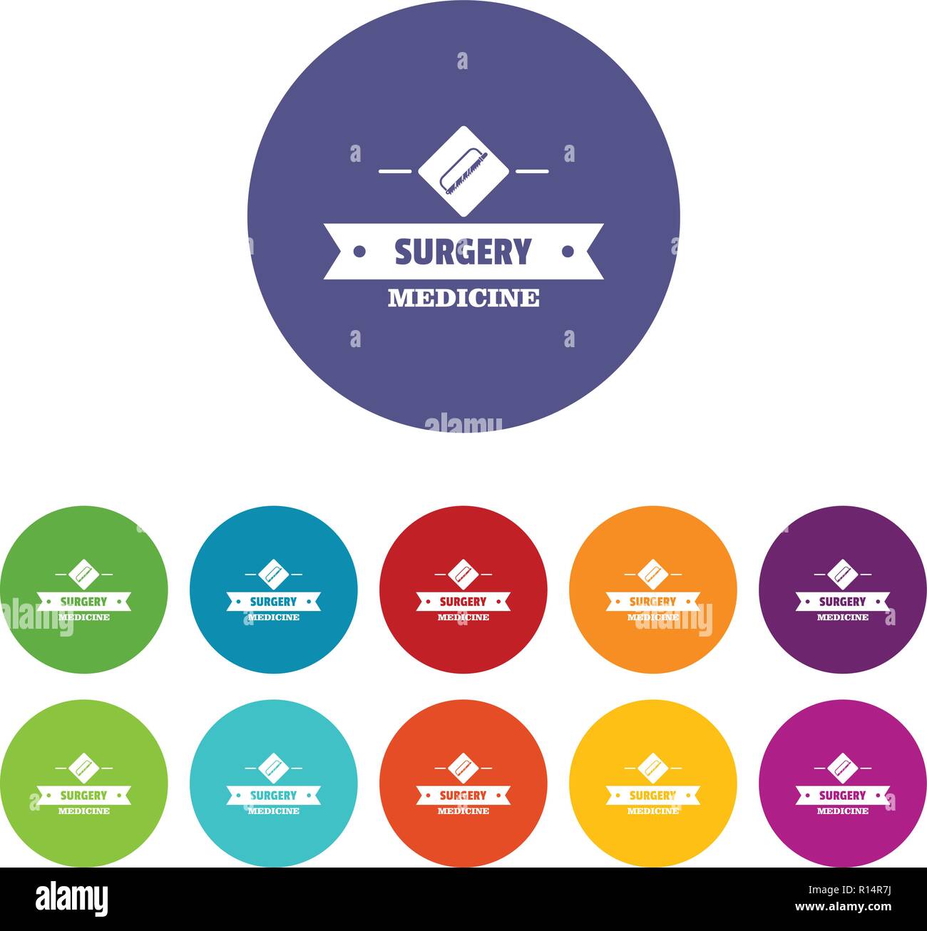 Surgery medicine icons set vector color Stock Vector Image & Art - Alamy