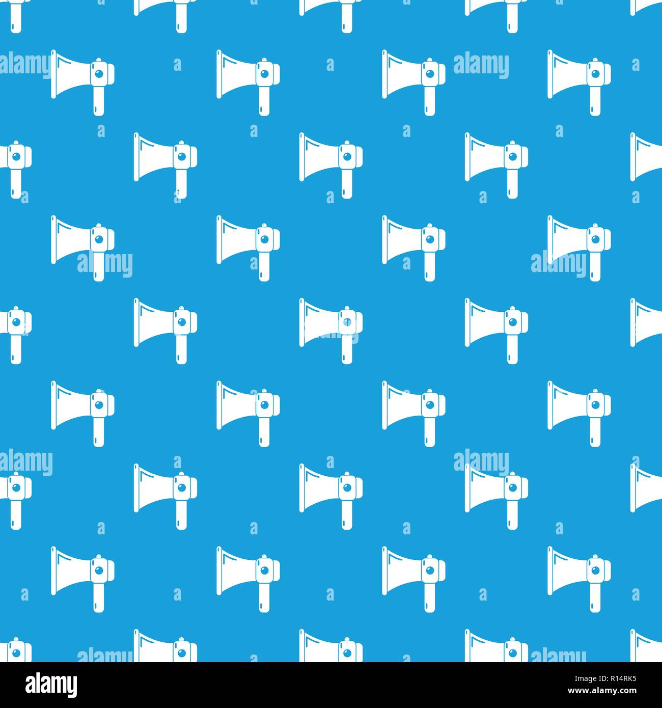 Megaphone pattern seamless blue hi-res stock photography and images - Alamy