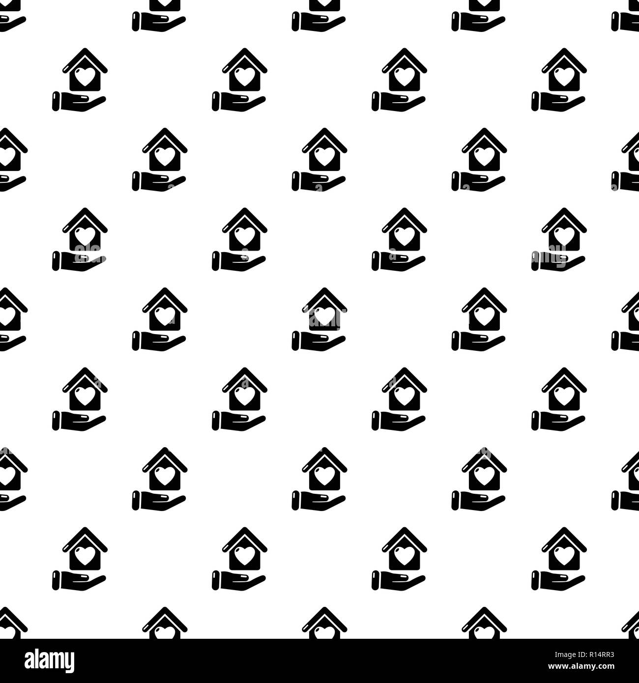 Hand house pattern vector seamless Stock Vector Image & Art - Alamy