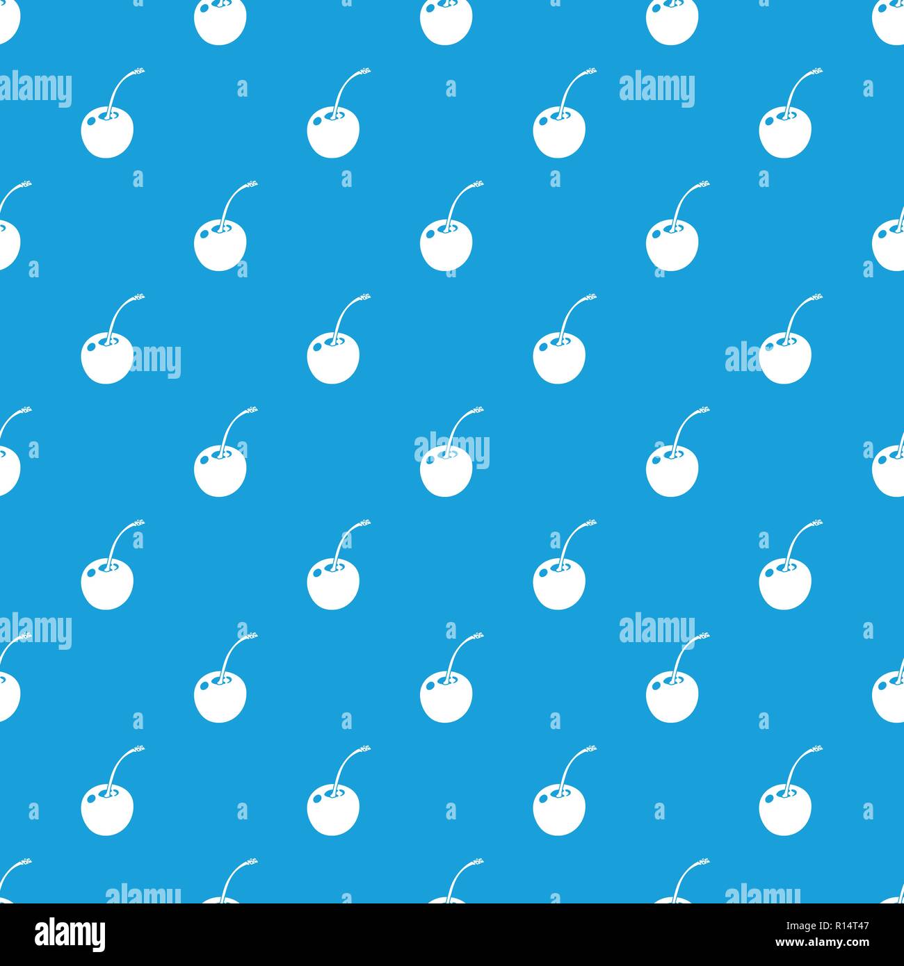 Cherry pattern vector seamless blue Stock Vector Image & Art - Alamy