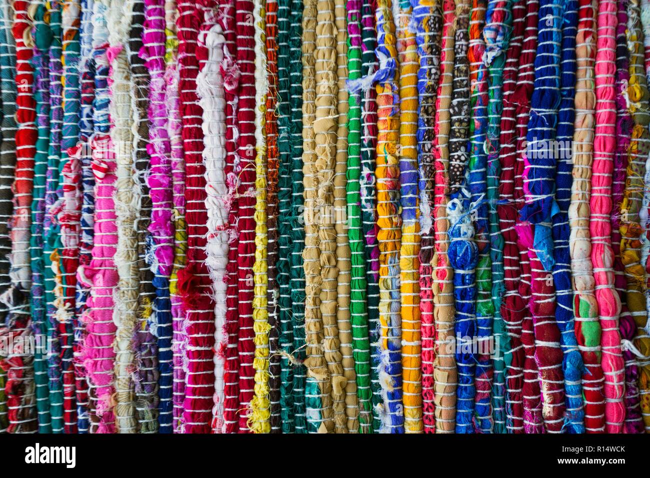 brazil textiles souvenir, background of bright Brazilian rugs Stock ...