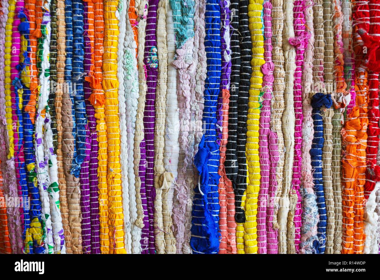 brazil textiles souvenir, background of bright Brazilian rugs Stock ...