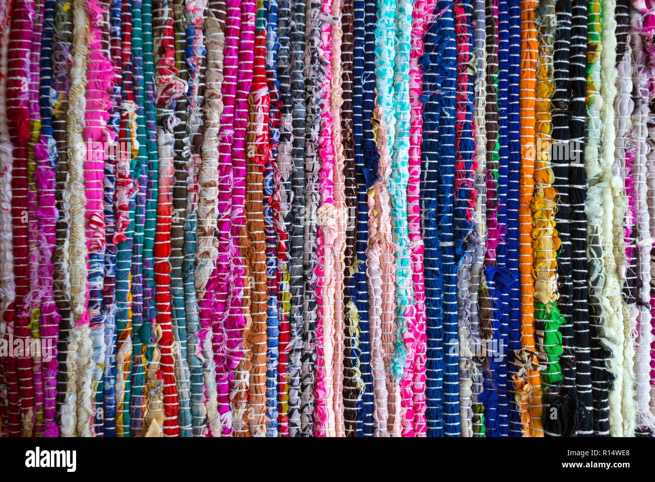 brazil textiles souvenir, background of bright Brazilian rugs Stock ...