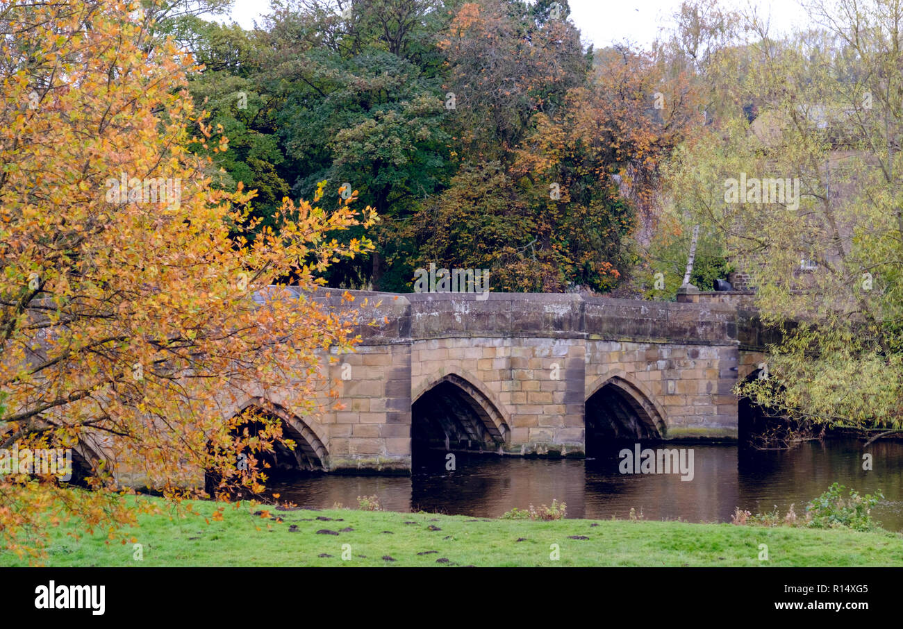 Bakewell, a market town in the Derbyshire Dales, Derbyshire, England UK ...
