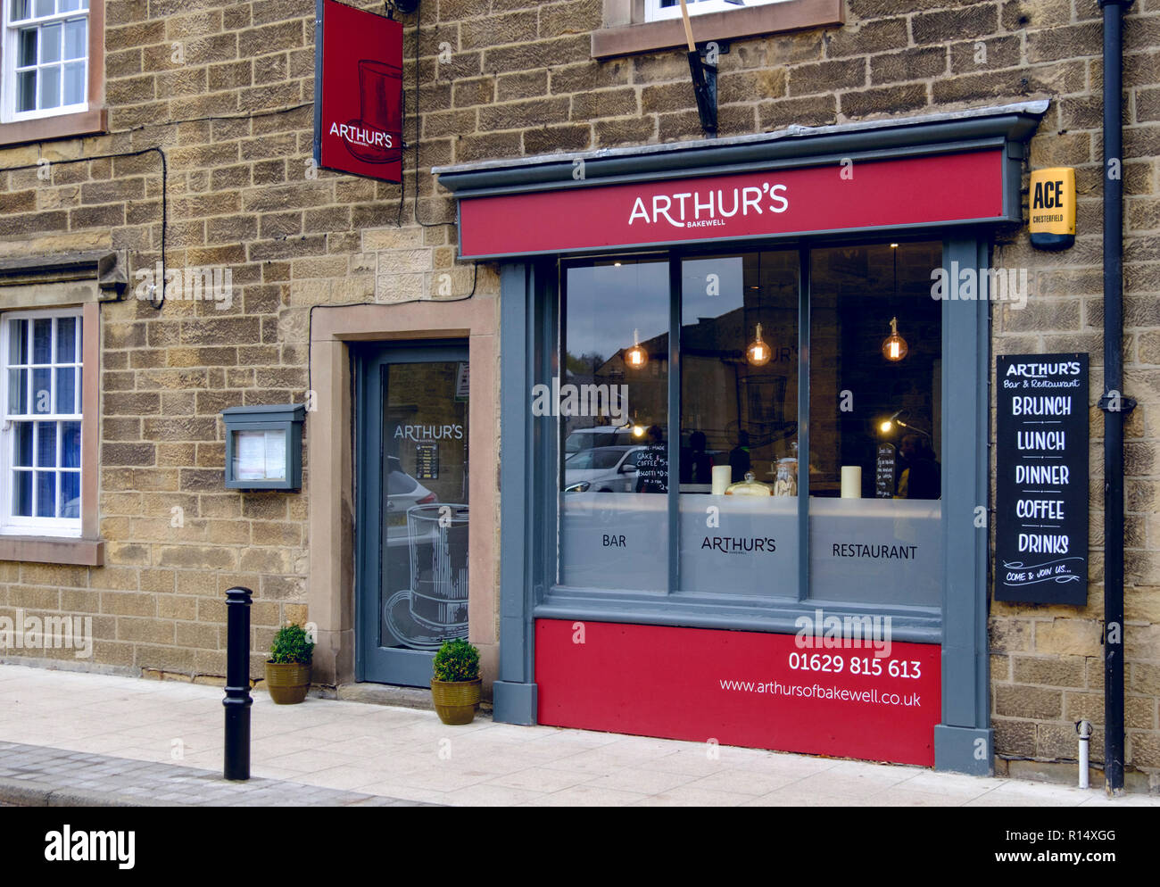 Bakewell, a market town in the Derbyshire Dales, Derbyshire, England UK ...