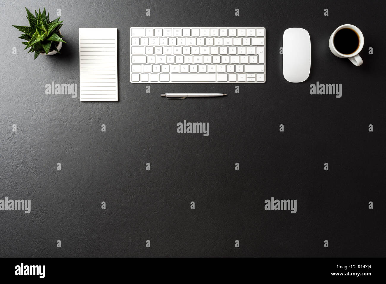 Modern office desktop with copy space Stock Photo - Alamy