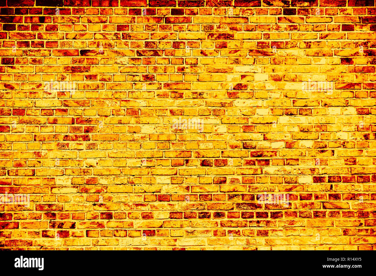 Gold brick wall hi-res stock photography and images - Alamy
