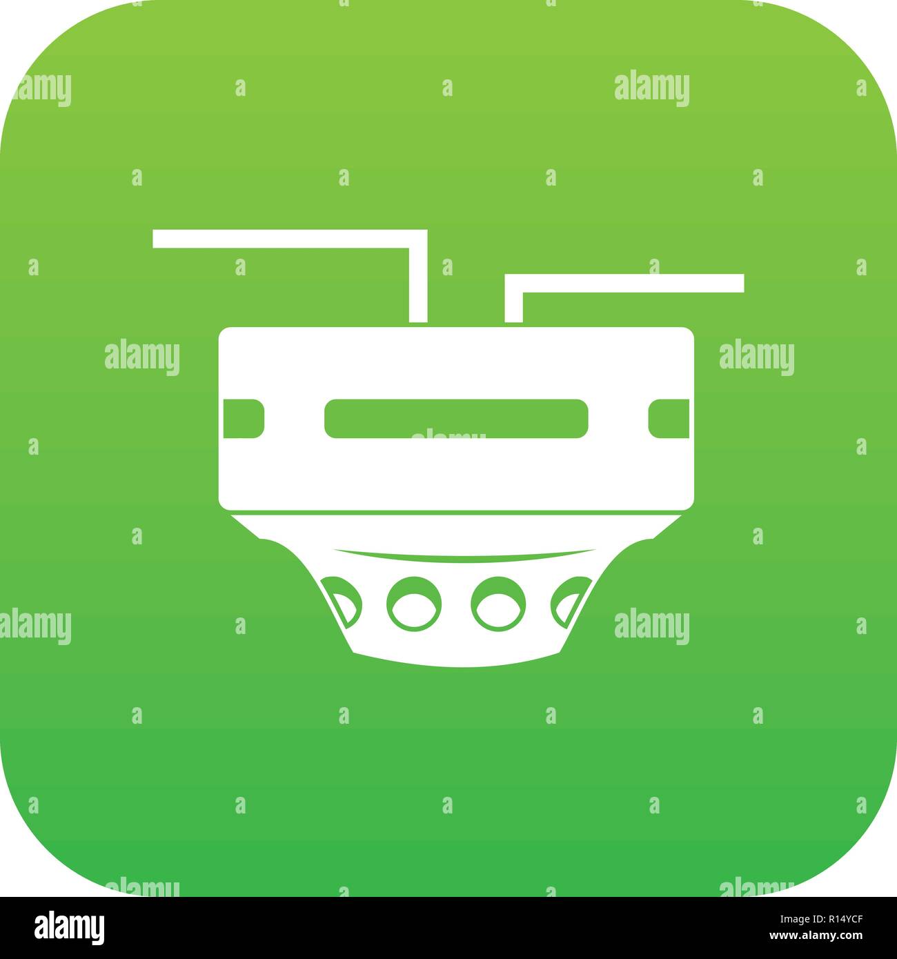 Monitor socket icon digital green Stock Vector Image & Art - Alamy