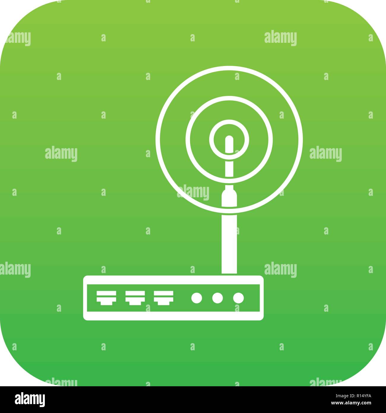 Wifi router icon digital green Stock Vector Image & Art - Alamy