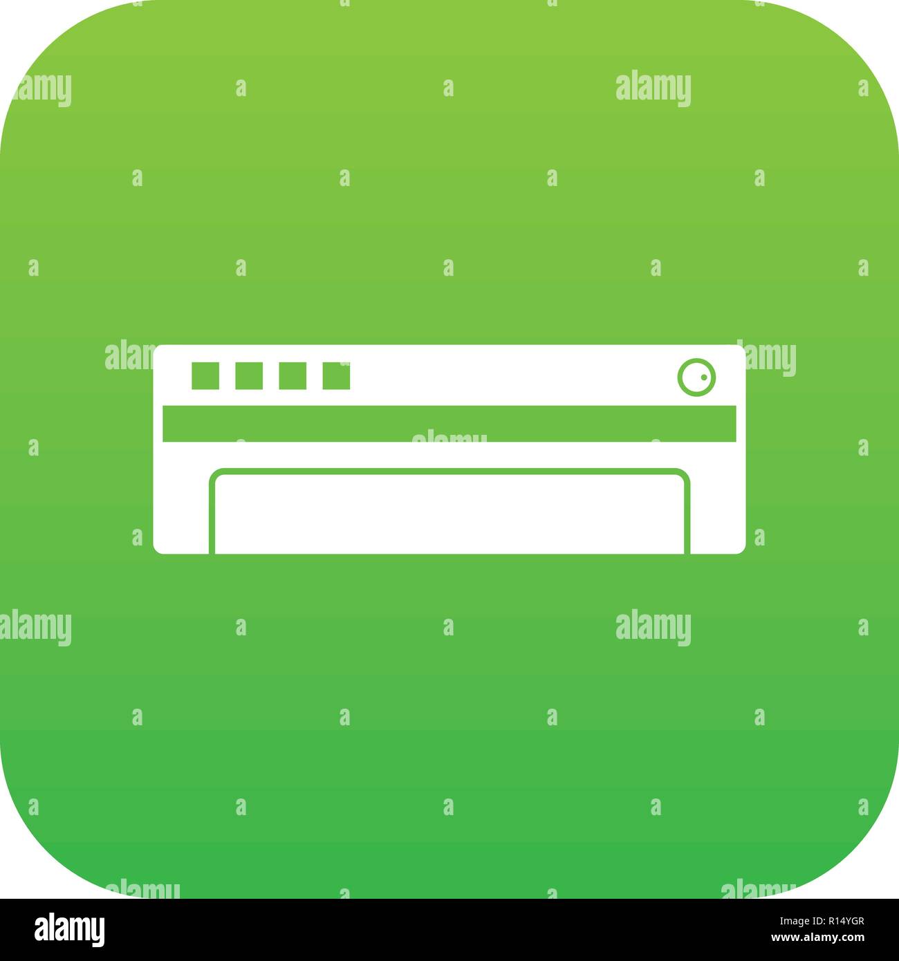 Conditioner icon digital green Stock Vector Image & Art - Alamy